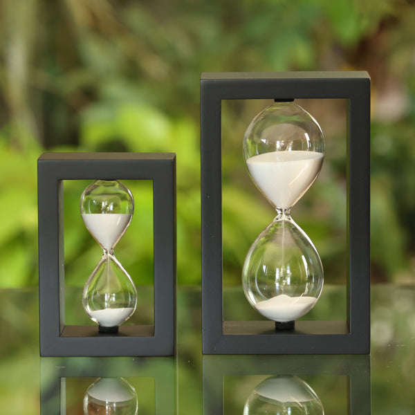Modern Rectangle 30 or 60 Minute Hourglass - JustHourglasses