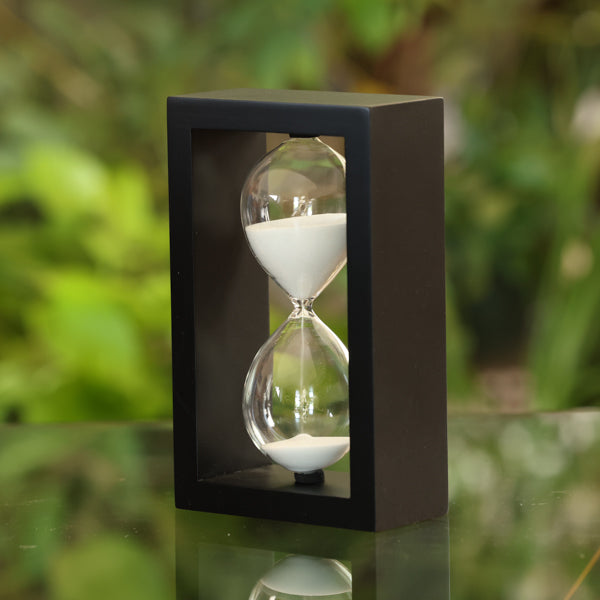 Modern Rectangle 30 or 60 Minute Hourglass - JustHourglasses