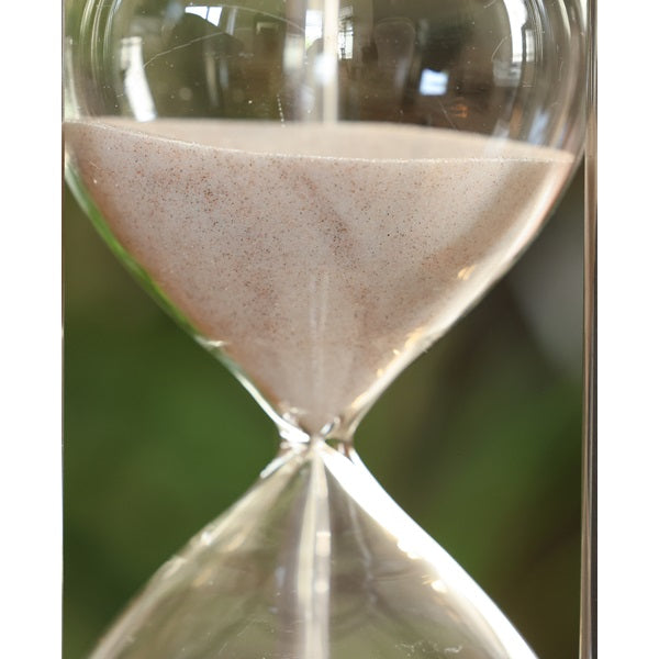 Rustic Metal 50 Minute Rotating Hourglass - JustHourglasses